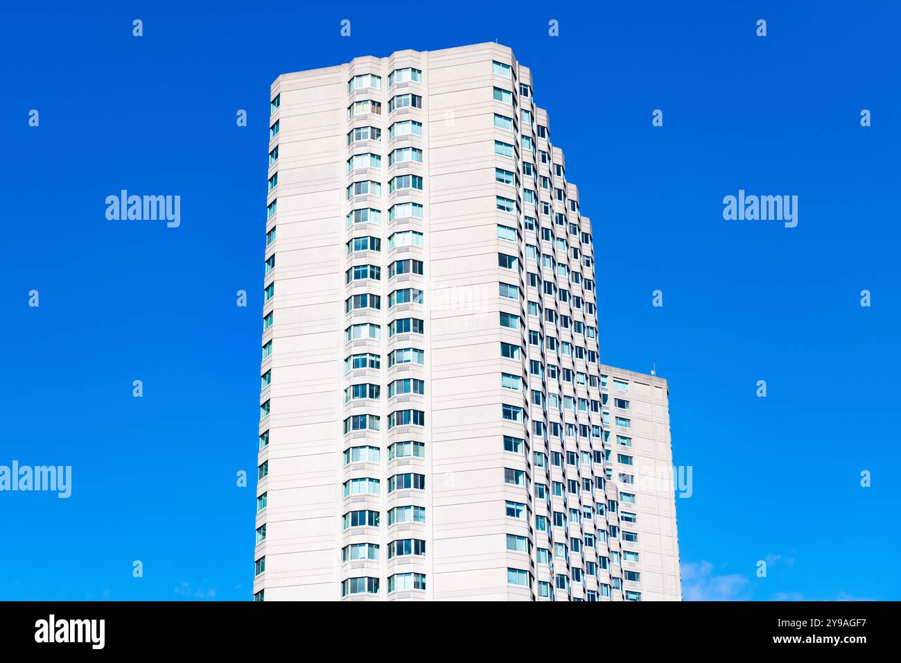 Residential building perspective view. City architecture. Architecture ...