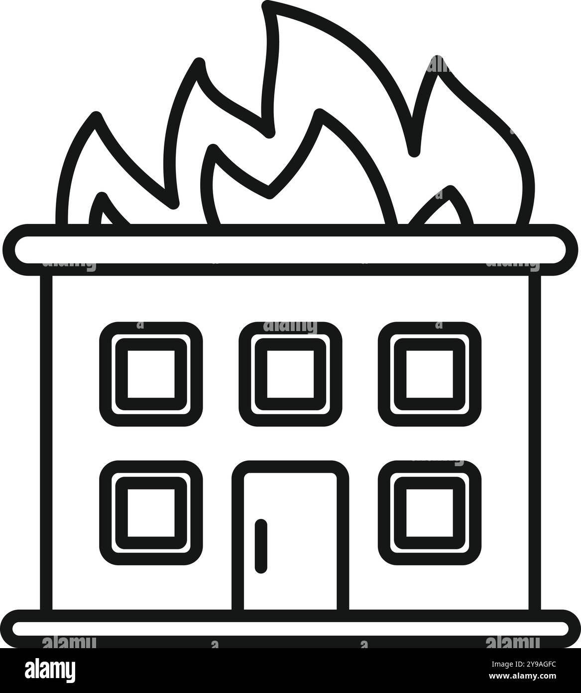 Mobile home on fire damage hi-res stock photography and images - Alamy