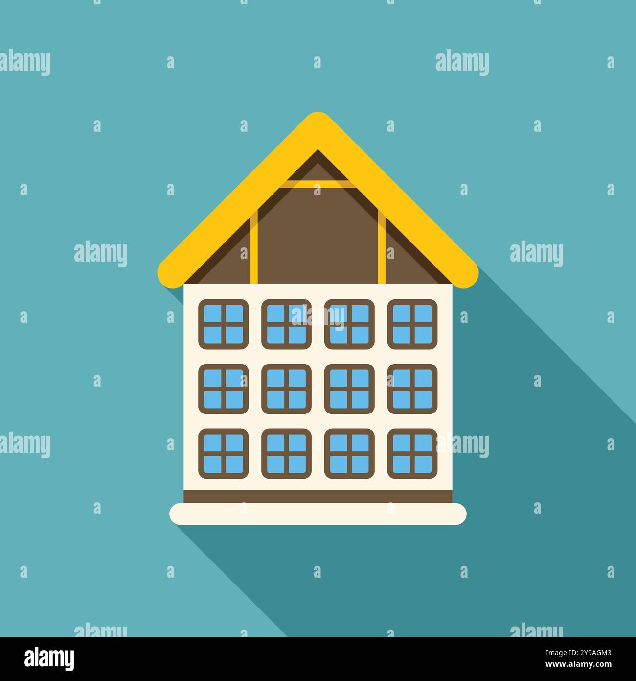 Modern building with an exposed roof frame, representing ongoing ...