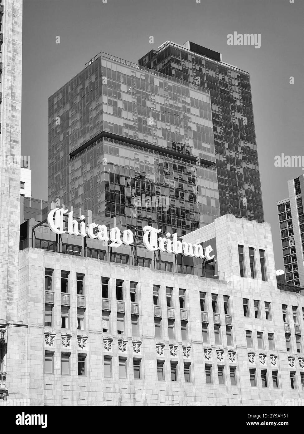 Chicago, USA - April 27, 2023: chicago tribune newspaper office ...