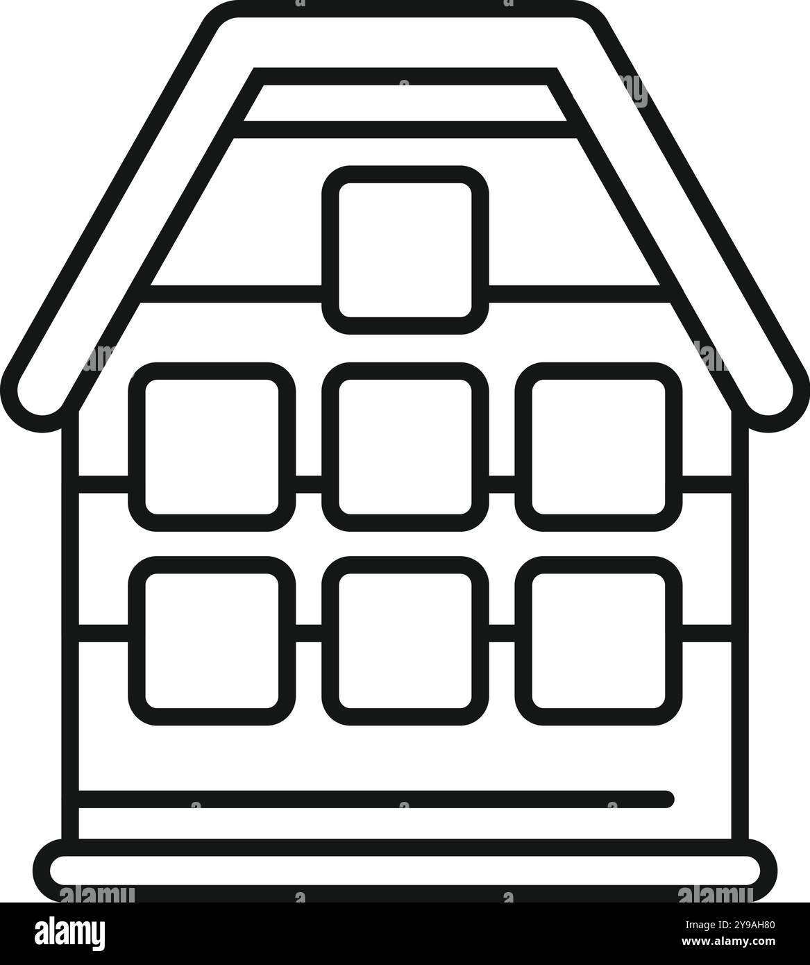 Line drawing of a house with solar panels, promoting sustainable living ...