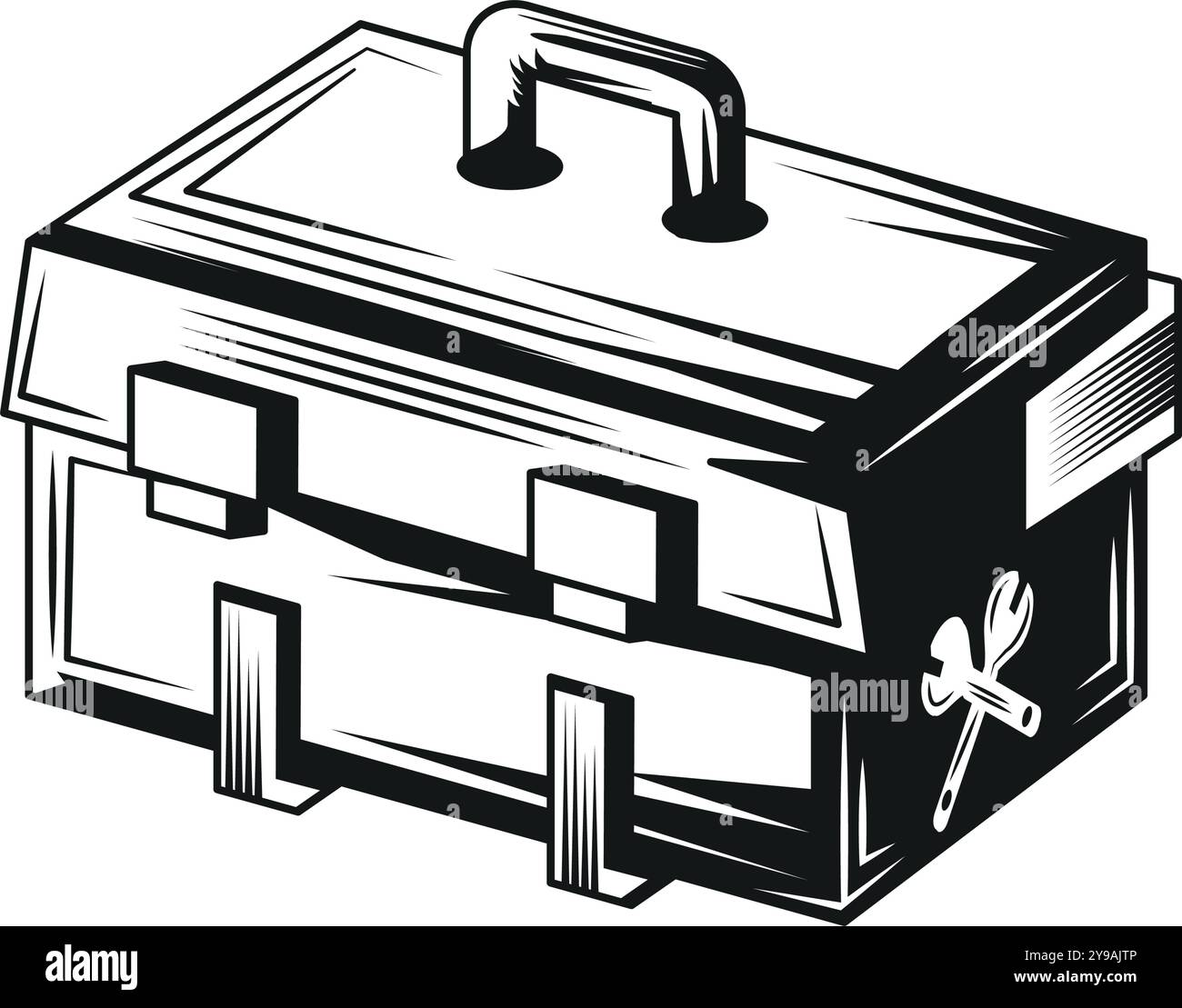 mechanic tools box sketch style Stock Vector Image & Art - Alamy