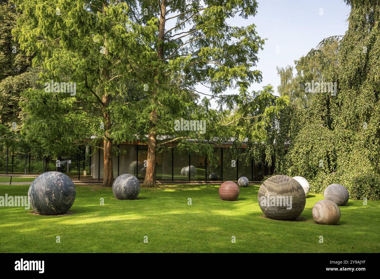 Sculpture Pars pro Toto, stone balls by Alicja Kwade, Sculpture Park ...