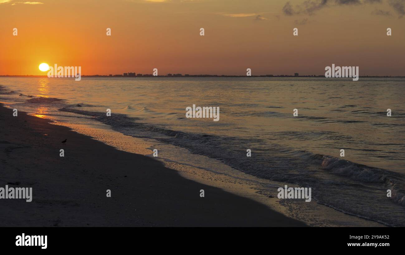 The sun rising over the beach, Florida, USA, North America Stock Photo ...