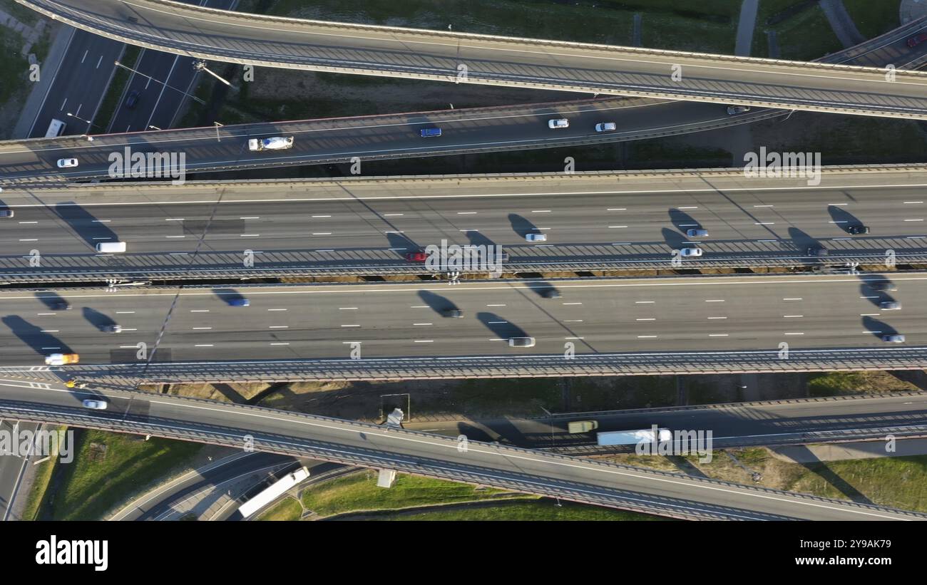 Crossroad aerial view interchange photo hi-res stock photography and ...