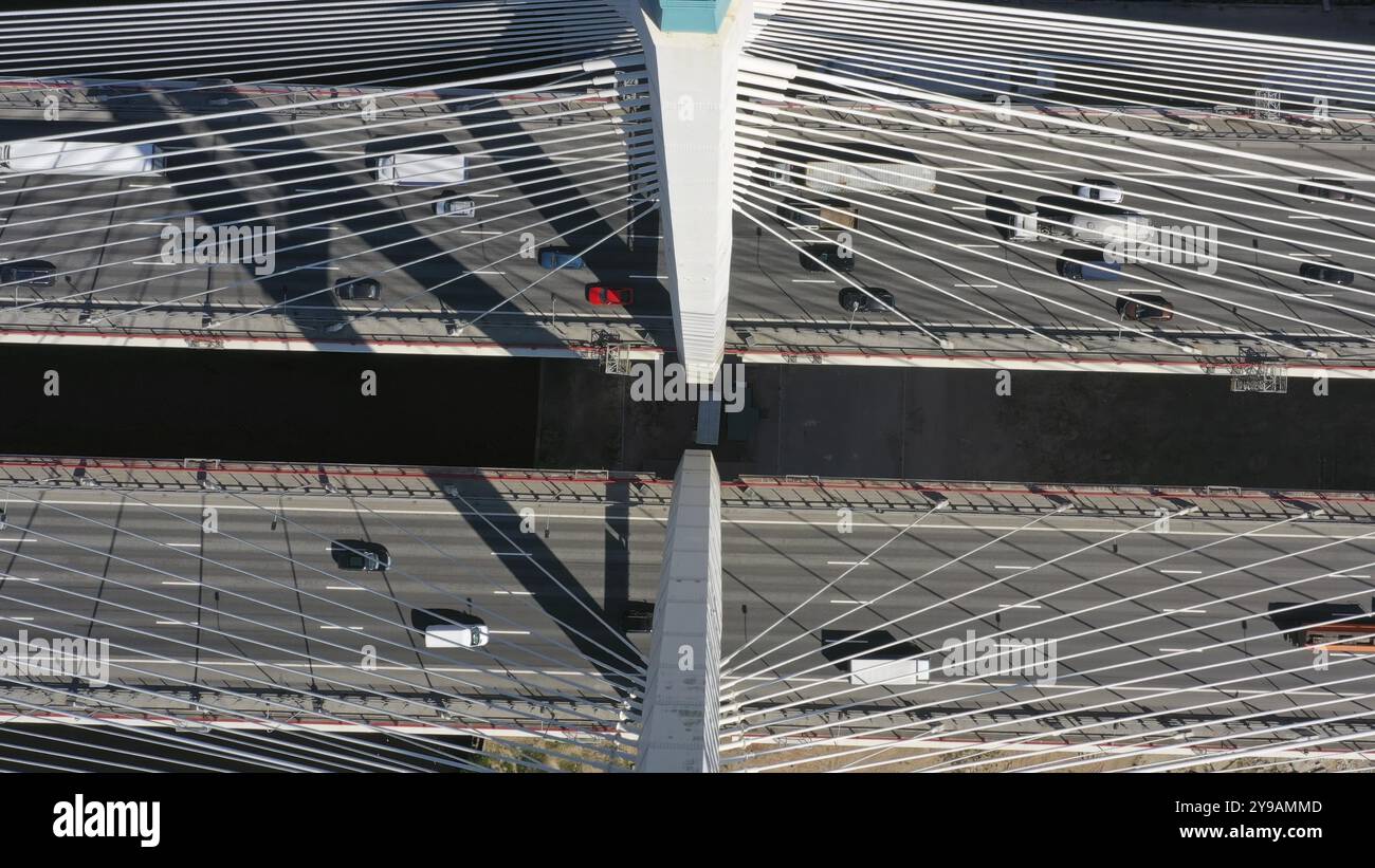 Aerial top down cable hi-res stock photography and images - Alamy