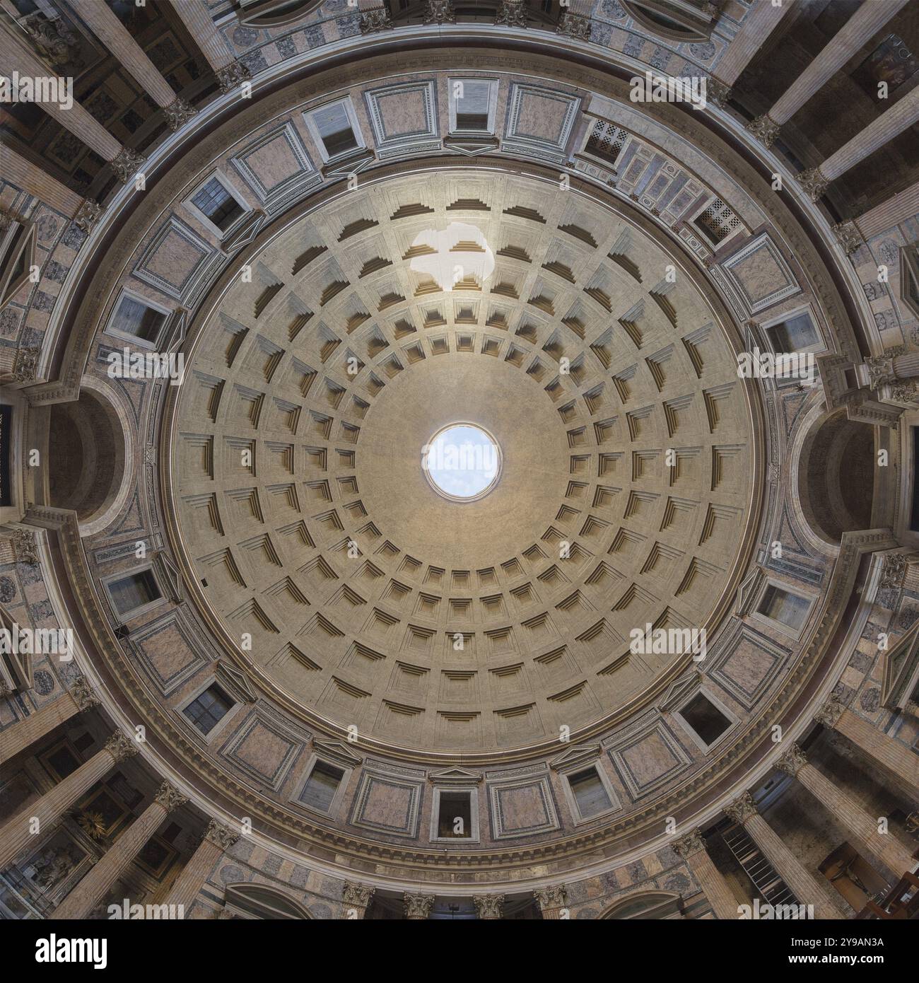 The dome of the pantheon in Rome, Italy, Europe Stock Photo - Alamy