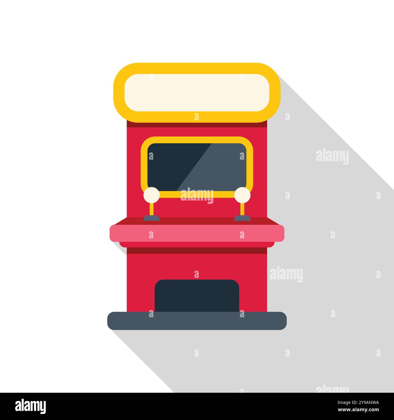 Vintage arcade joystick front Stock Vector Images - Alamy
