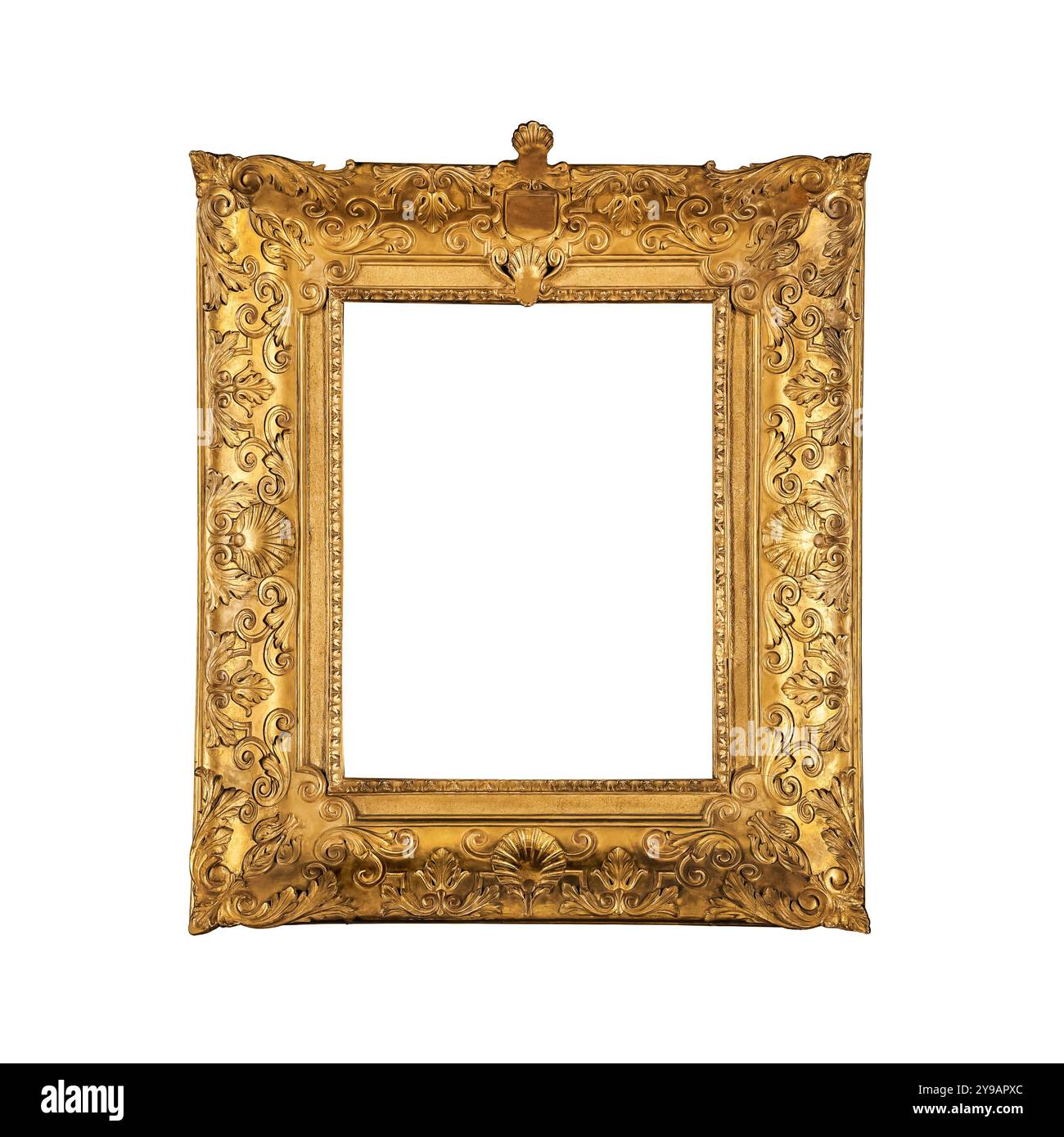 Golden frame decorative elegant fine thick ornamental template ...