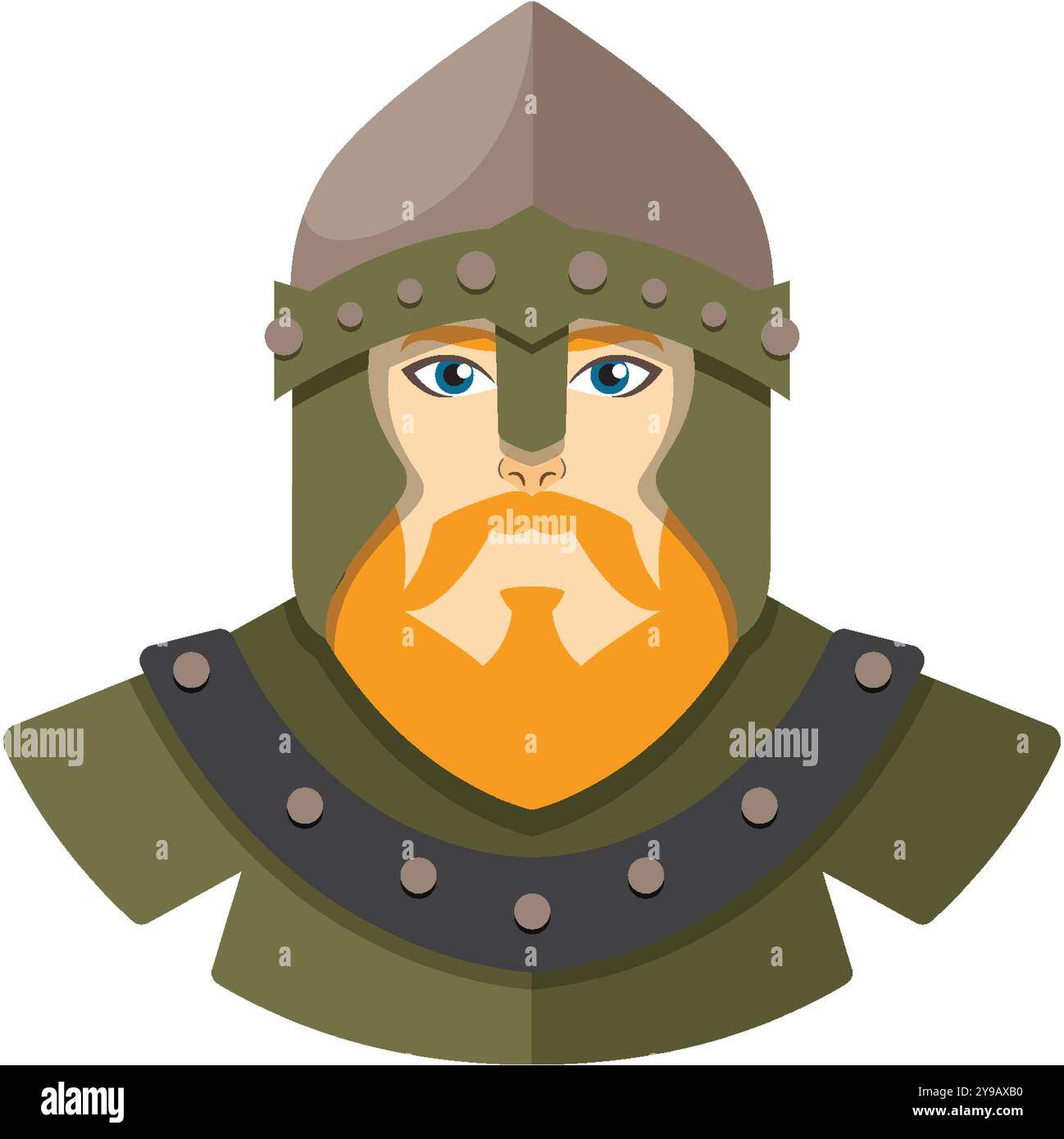 A knight in armor with a beard Stock Vector Image & Art - Alamy