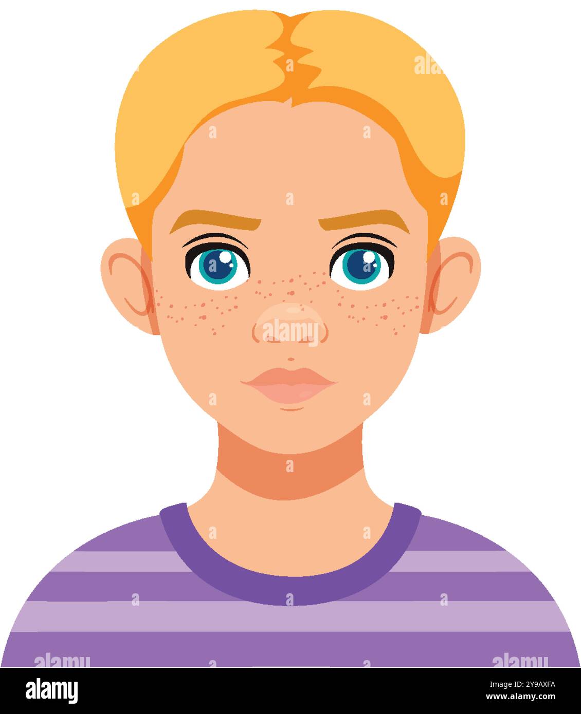 Vector illustration of a young boy avatar Stock Vector Image & Art - Alamy