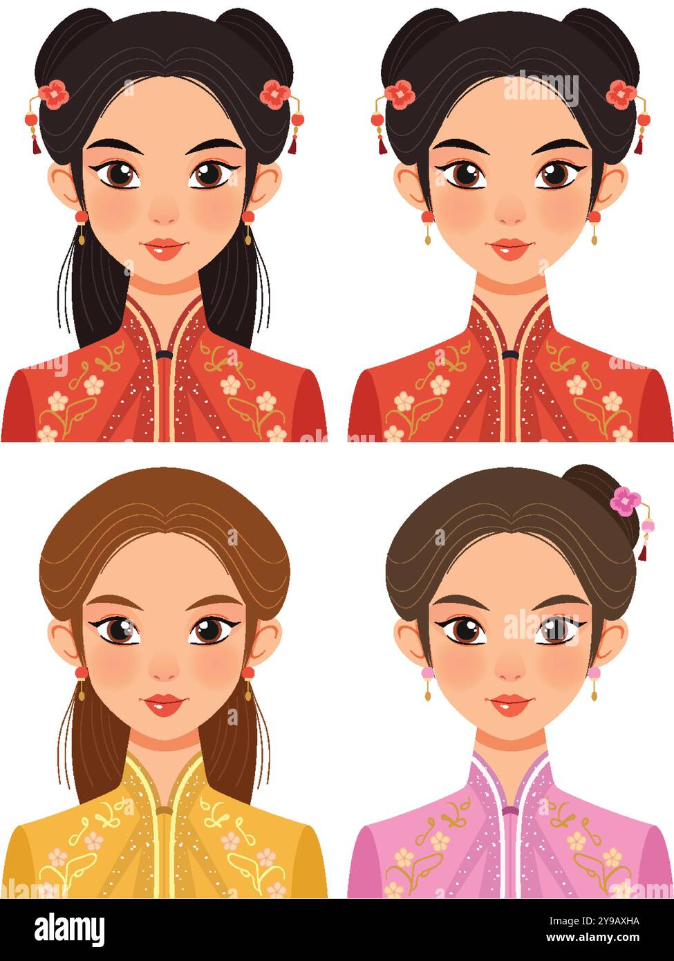 Four women in traditional attire hi-res stock photography and images ...