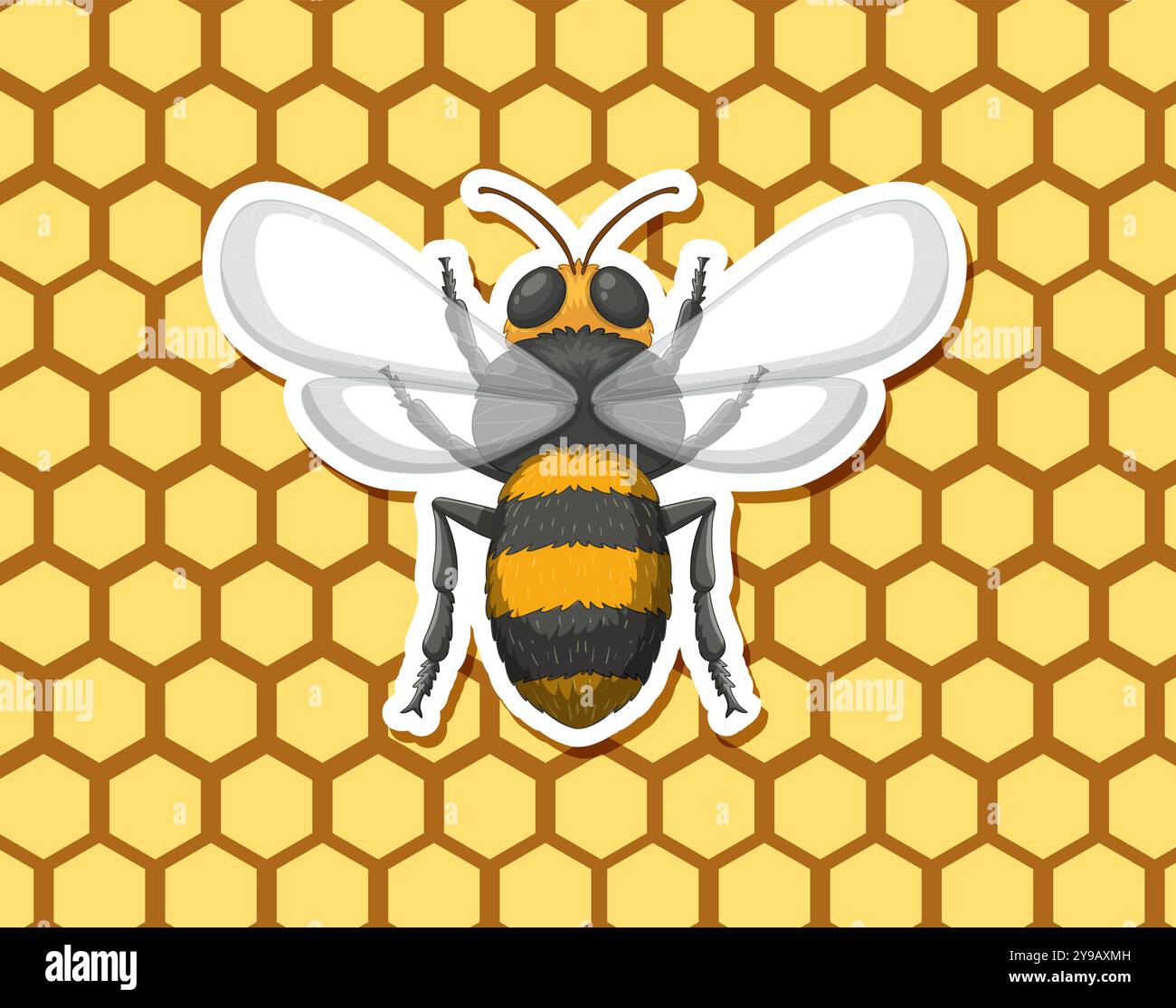 Bee ecosystem vector vectors hi-res stock photography and images - Alamy