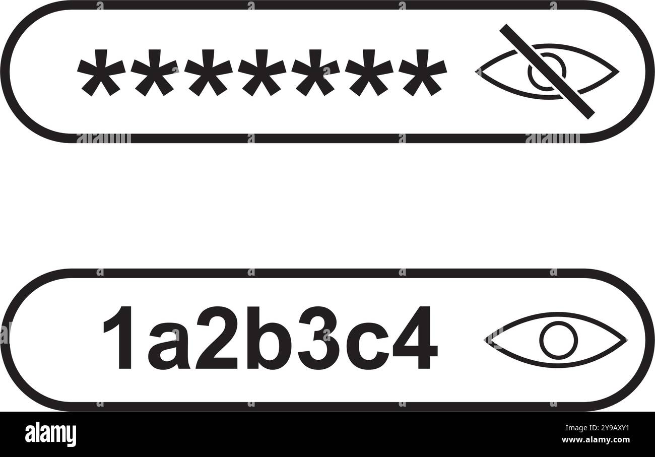 Password Icon Blind Box Vector Business Logo Design Isolated