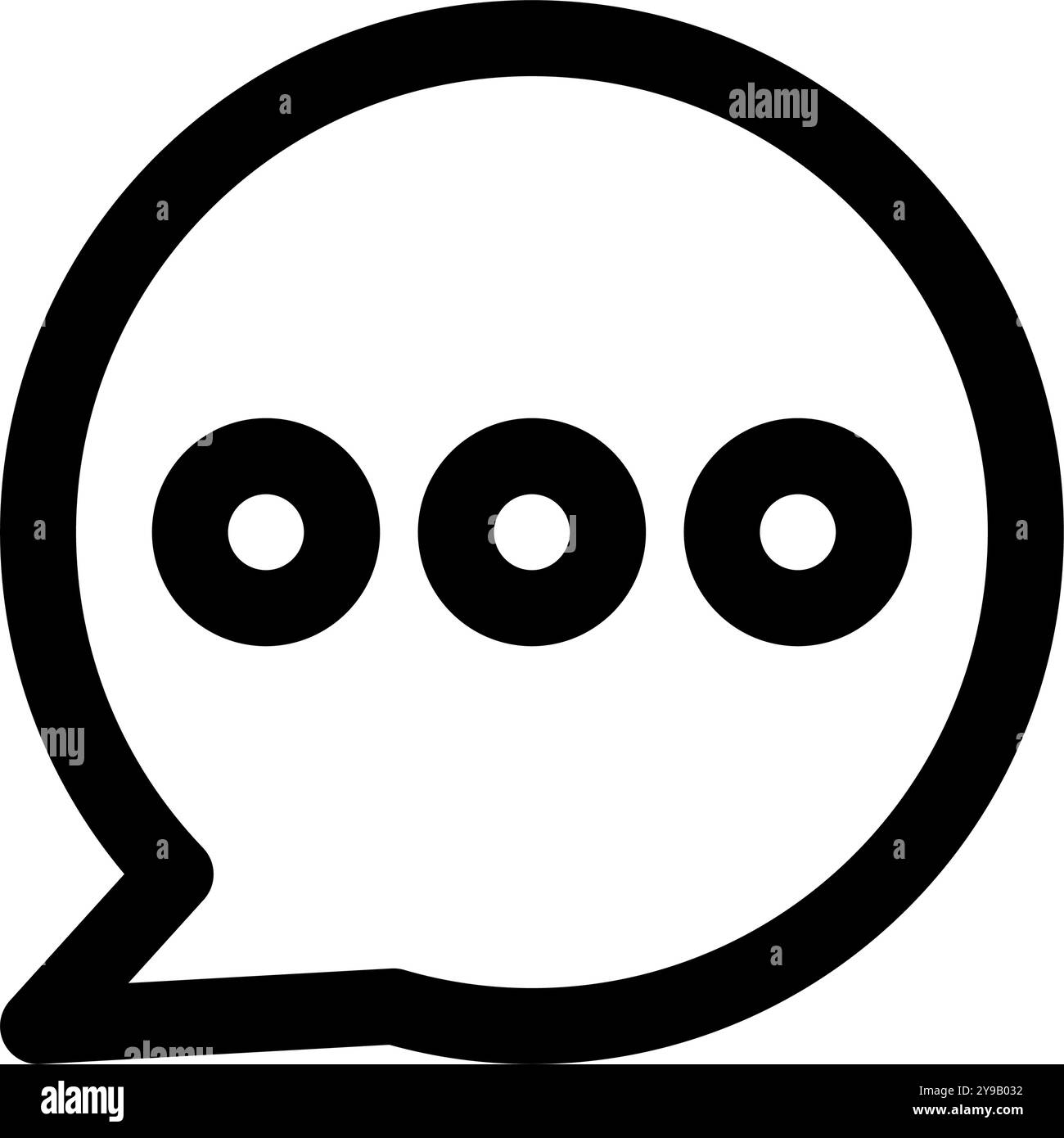 Live Chat Icon Vector. outline style symbol for your web site design ...