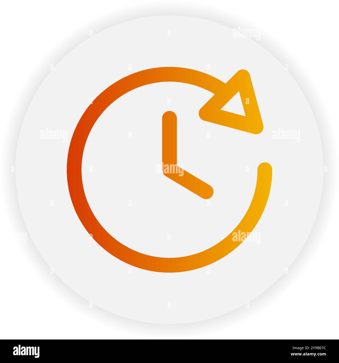 Delivery time outline icon. with gradient color suitable for ecommerce ...