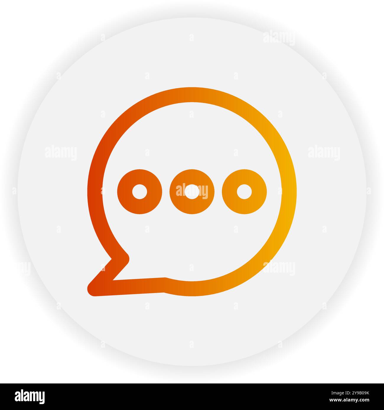 Live chat outline icon. with gradient color suitable for ecommerce ...
