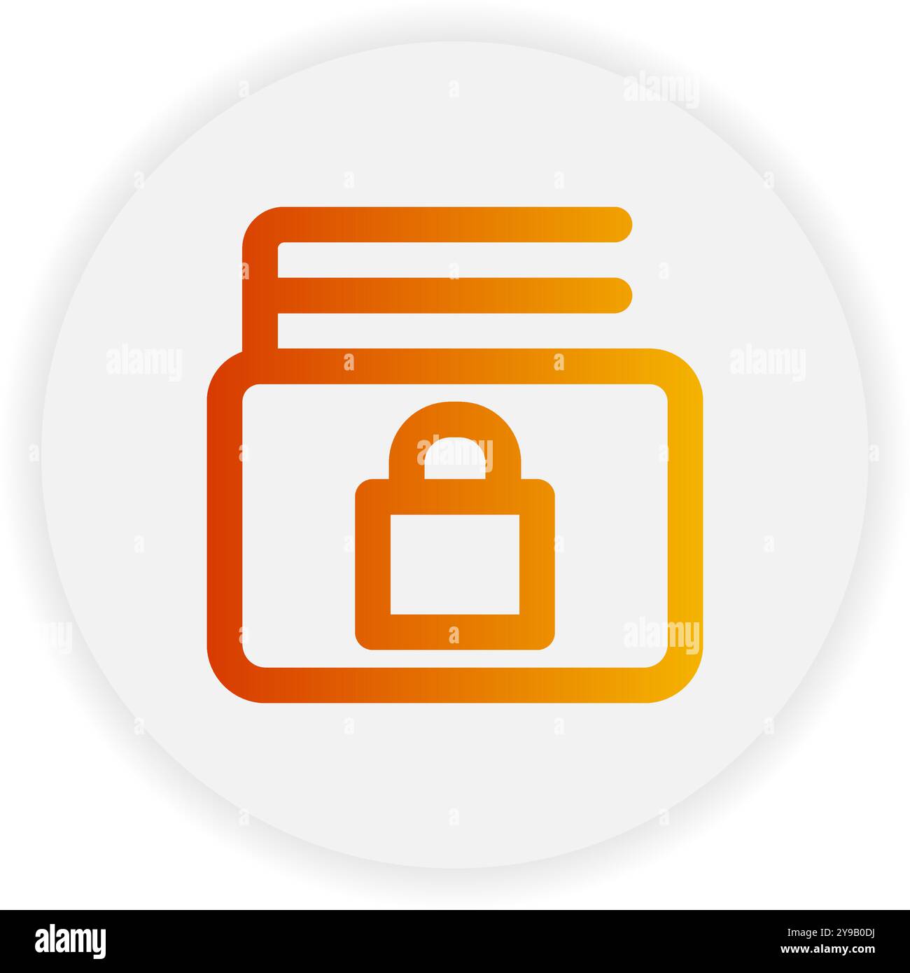 Secure payment outline icon. with gradient color suitable for ecommerce ...