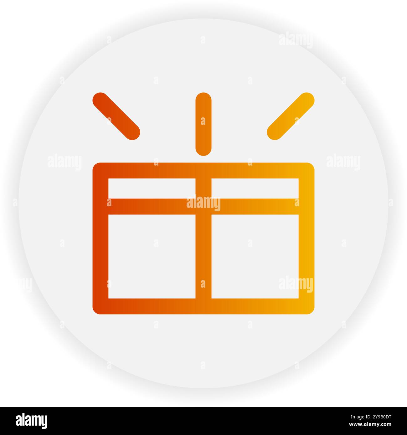 Gift box outline icon. with gradient color suitable for ecommerce ...