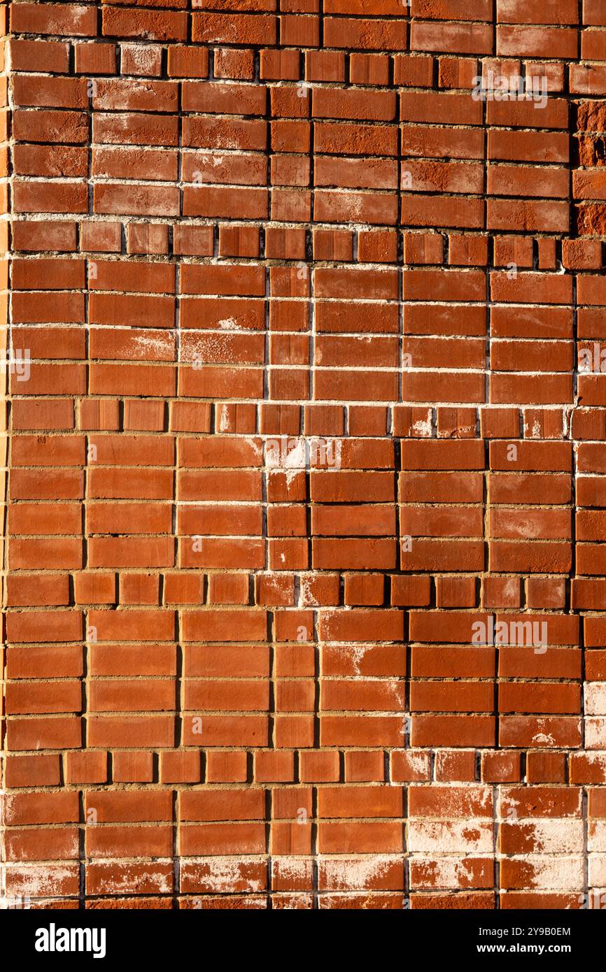 Salt buildup on brickwork Stock Photo - Alamy