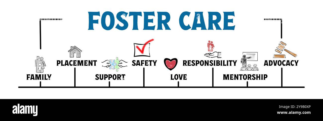Happy foster family mother Cut Out Stock Images & Pictures - Alamy