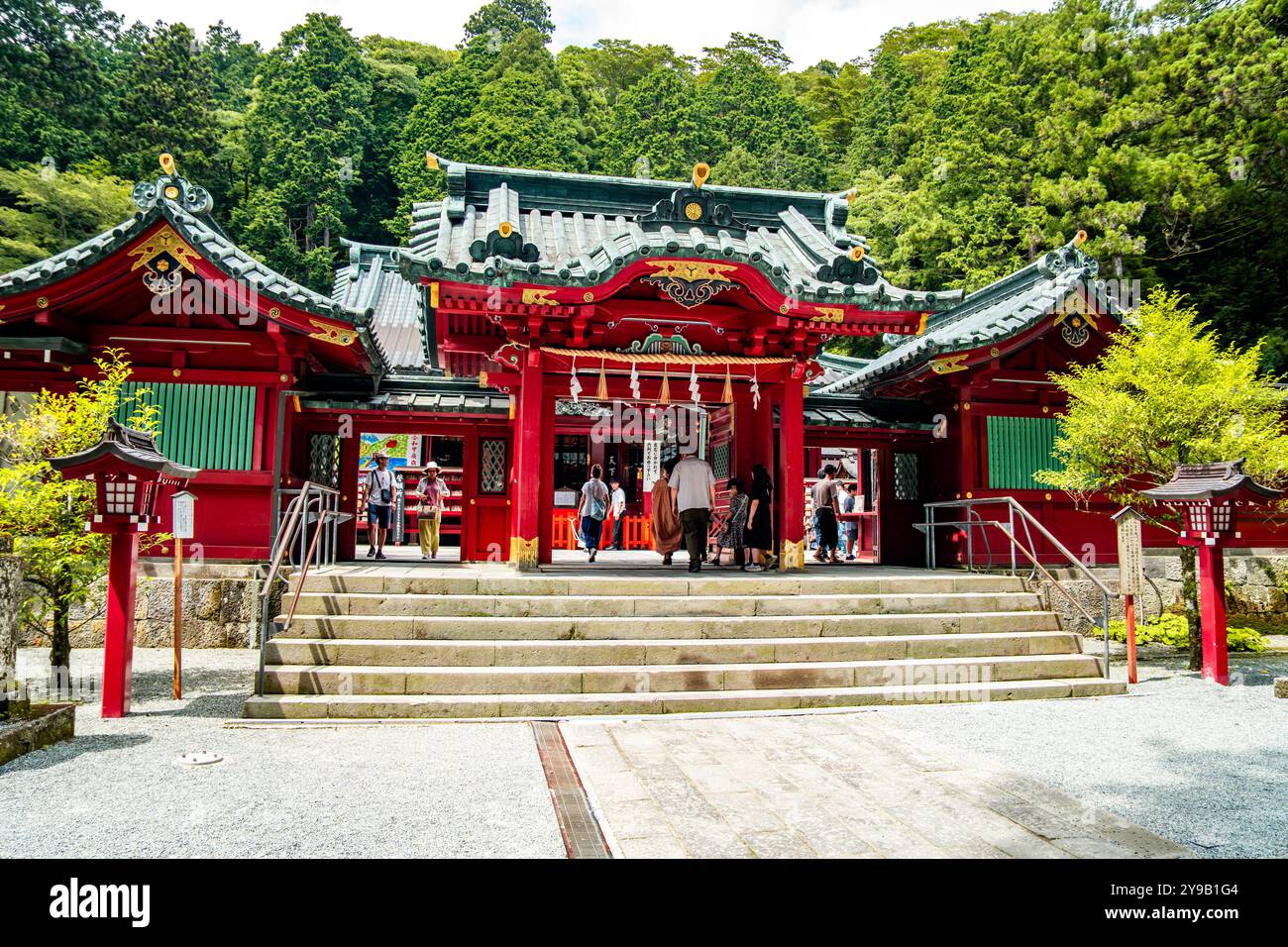 Kuzuryu Shrine Shingu in Hakone, Ashigarashimo, Kanagawa, Japan Stock ...