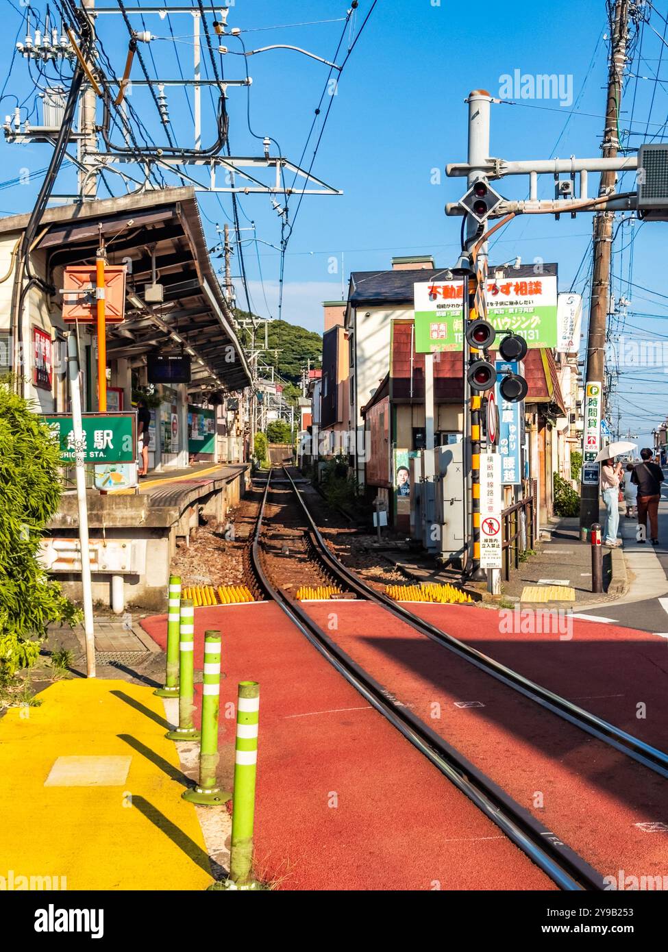 Koshigoe train Station in Kamakura, Japan Stock Photo - Alamy