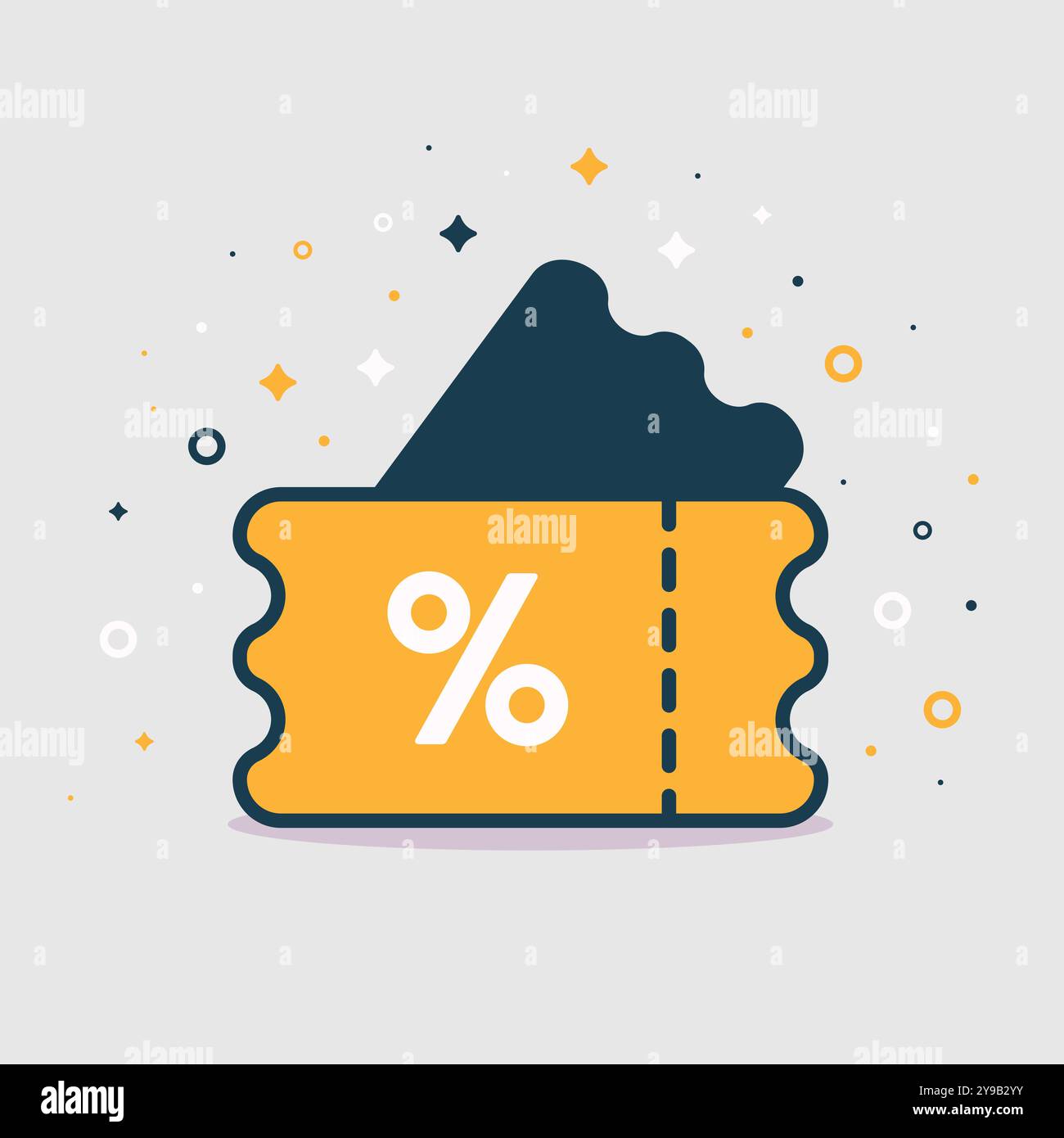 Discount coupon illustration Stock Vector Image & Art - Alamy