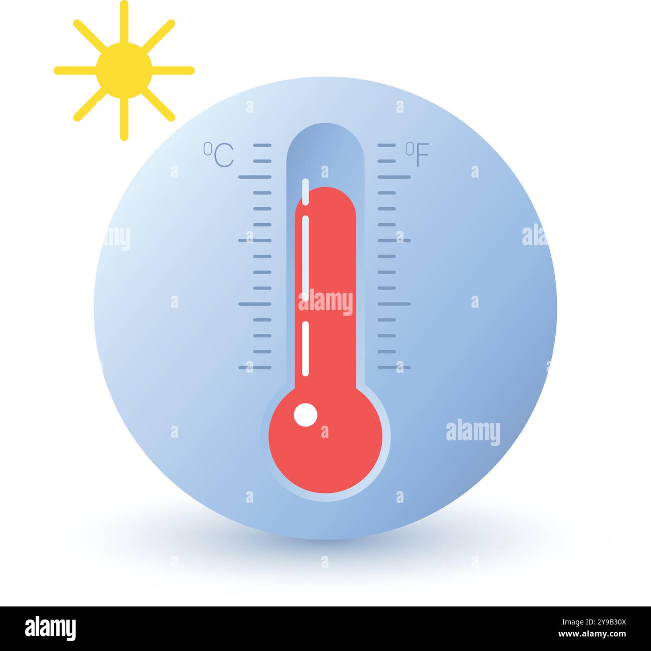 Thermometer indicator Stock Vector Images - Alamy