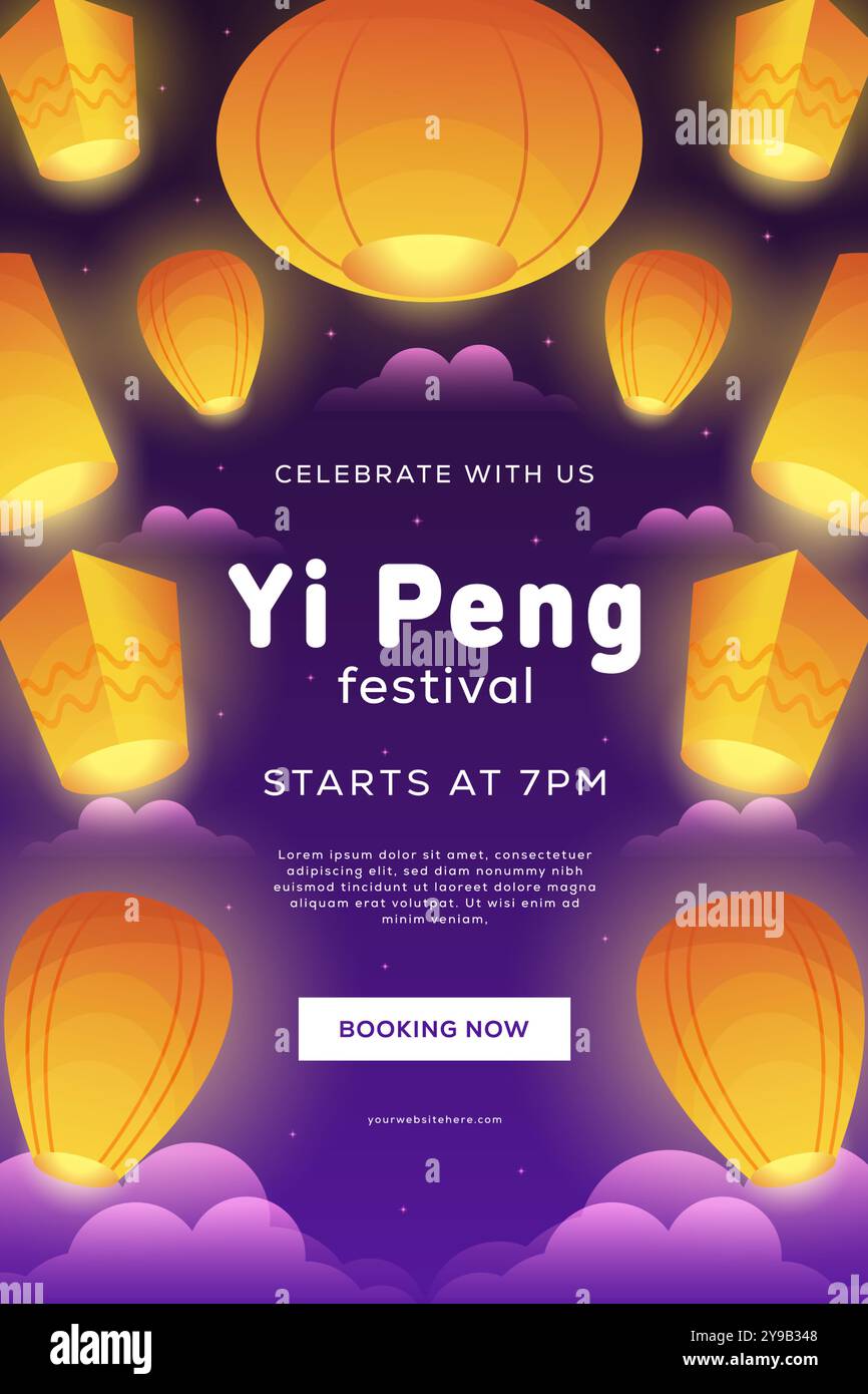Yi peng festival in Stock Vector Images - Alamy