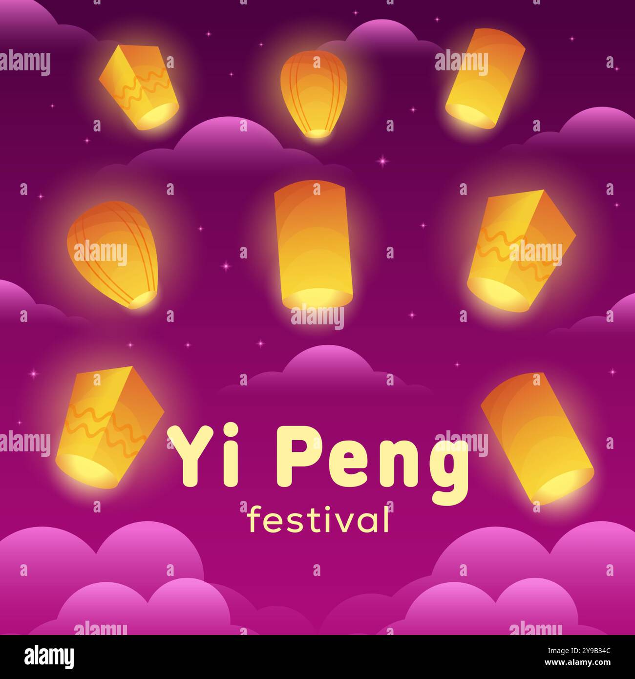 Yi peng festival in Stock Vector Images - Alamy