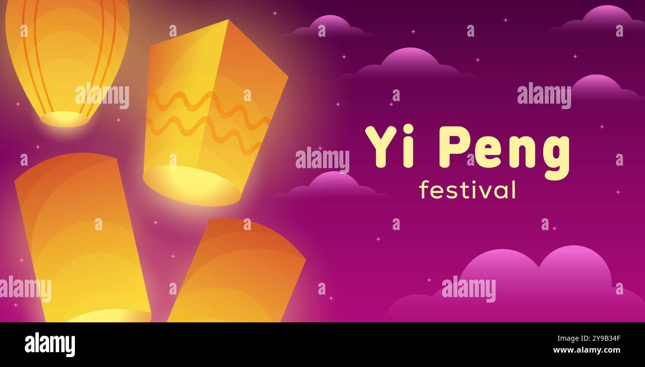 Lamp festival thailand Stock Vector Images - Alamy