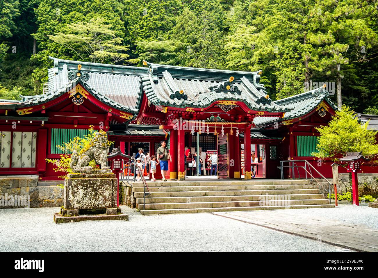 Kuzuryu Shrine Shingu in Hakone, Ashigarashimo, Kanagawa, Japan Stock ...