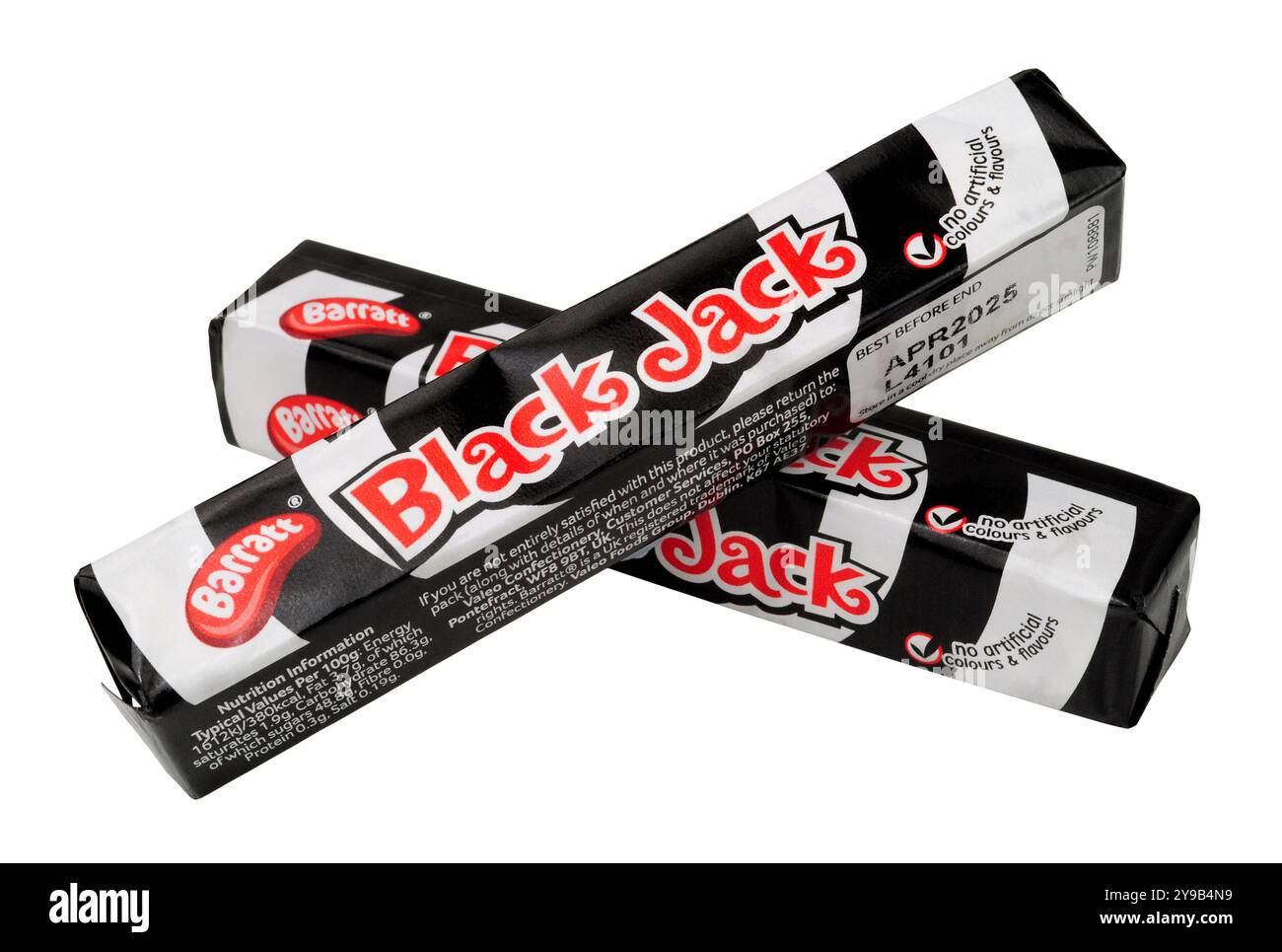 Barratt black jack aniseed flavour chewy sweets, a classic British ...