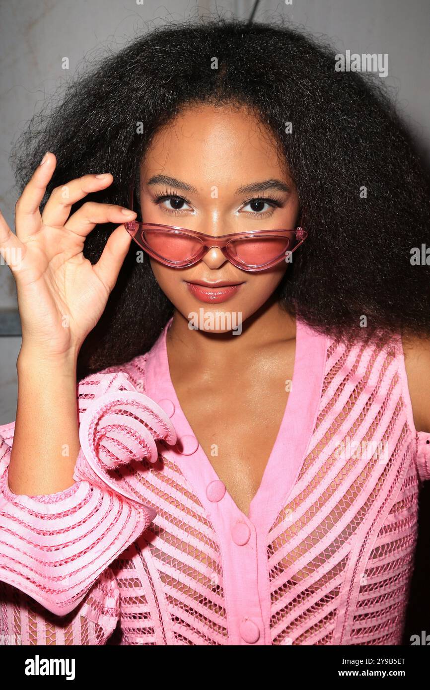 DALLAS, TX, USA - OCTOBER 3, 2024. Models backstage at the Dallas ...