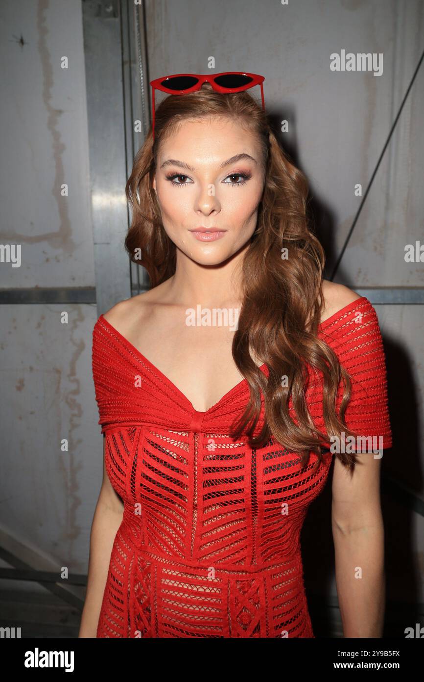 DALLAS, TX, USA - OCTOBER 3, 2024. Models backstage at the Dallas ...