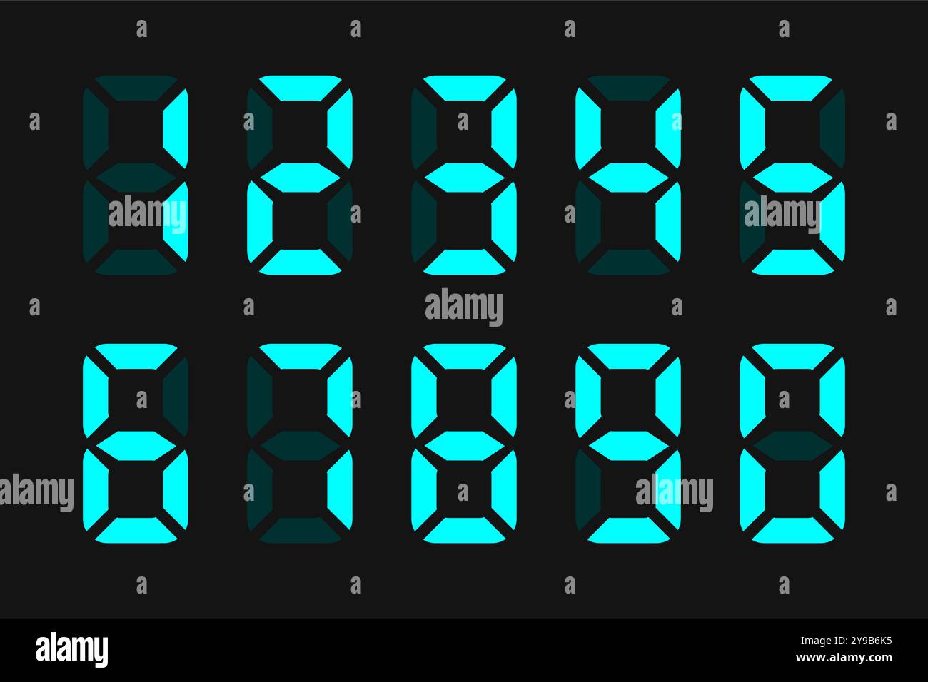 LED digital board Electronic style display information scoreboard with ...