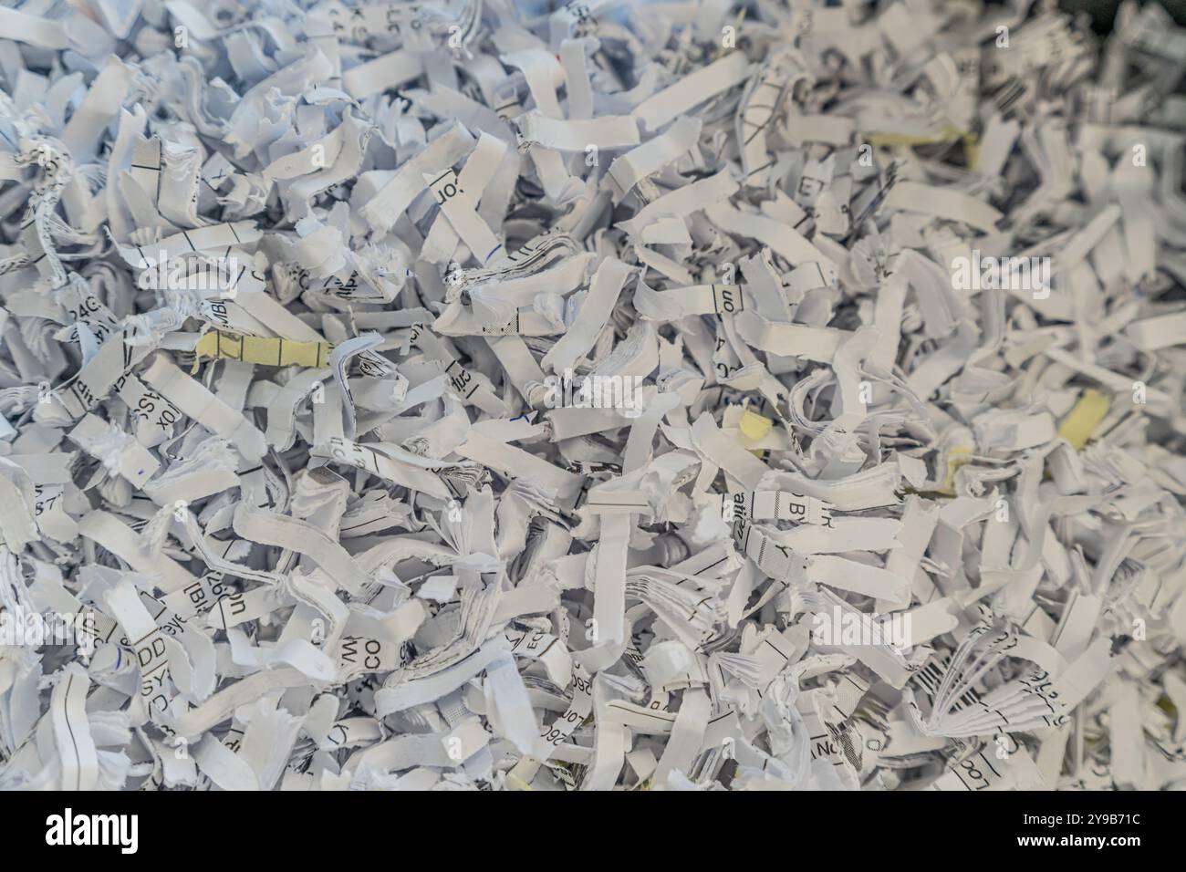 Shredded documents to keep secrets at office Stock Photo - Alamy
