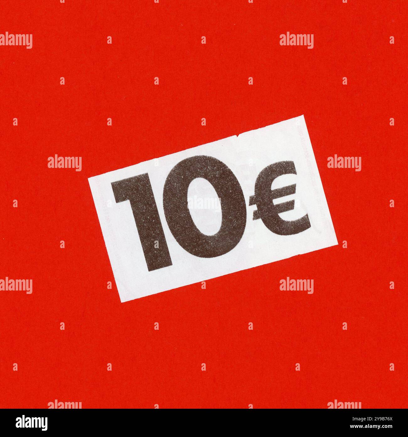 10 price tag red hi-res stock photography and images - Alamy