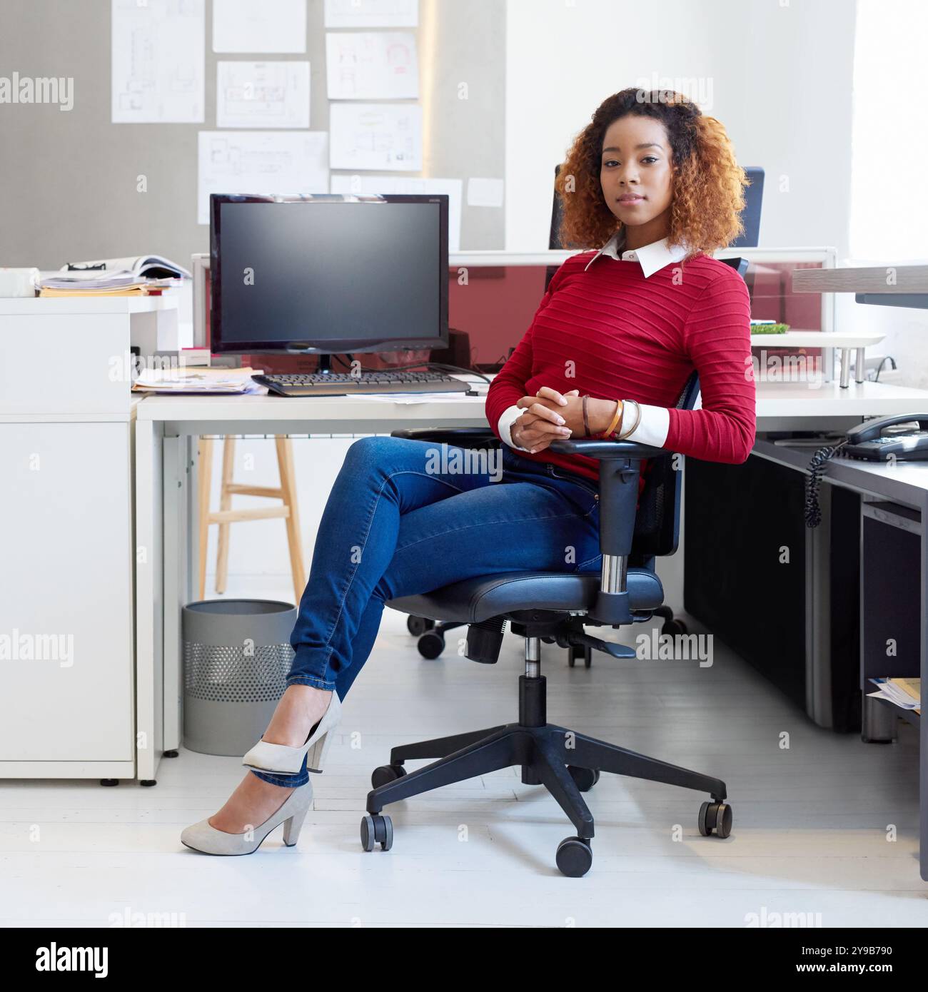 Business, woman and secretary portrait in office for company admin ...