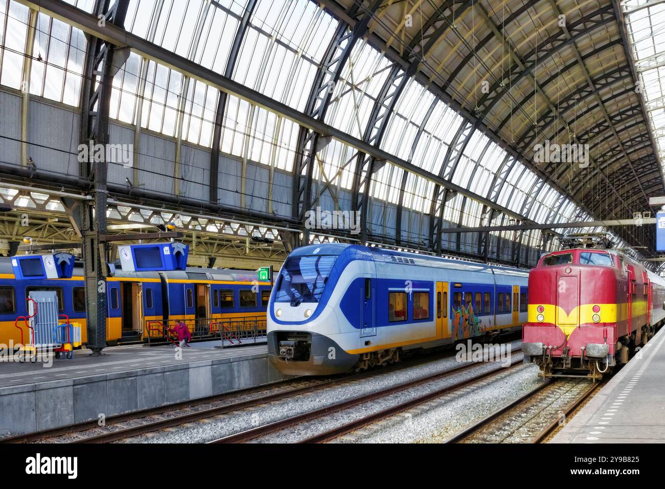 Modern Fast Passenger Train at the station. Paris. France Stock Photo ...