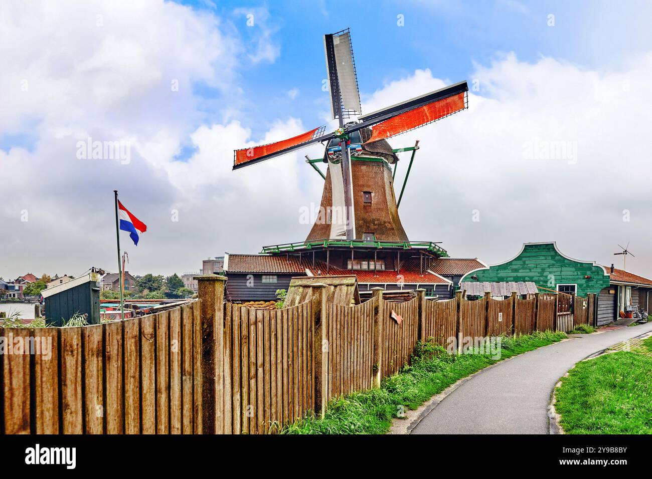 Unique old, authentic, real working windmills in the suburbs of ...