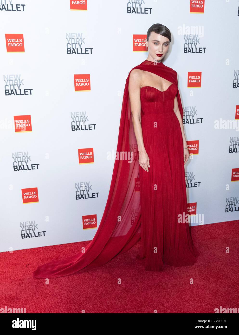 New York, NY, USA. 9th Oct, 2024. Mary Leest wearing dress by Gilles ...