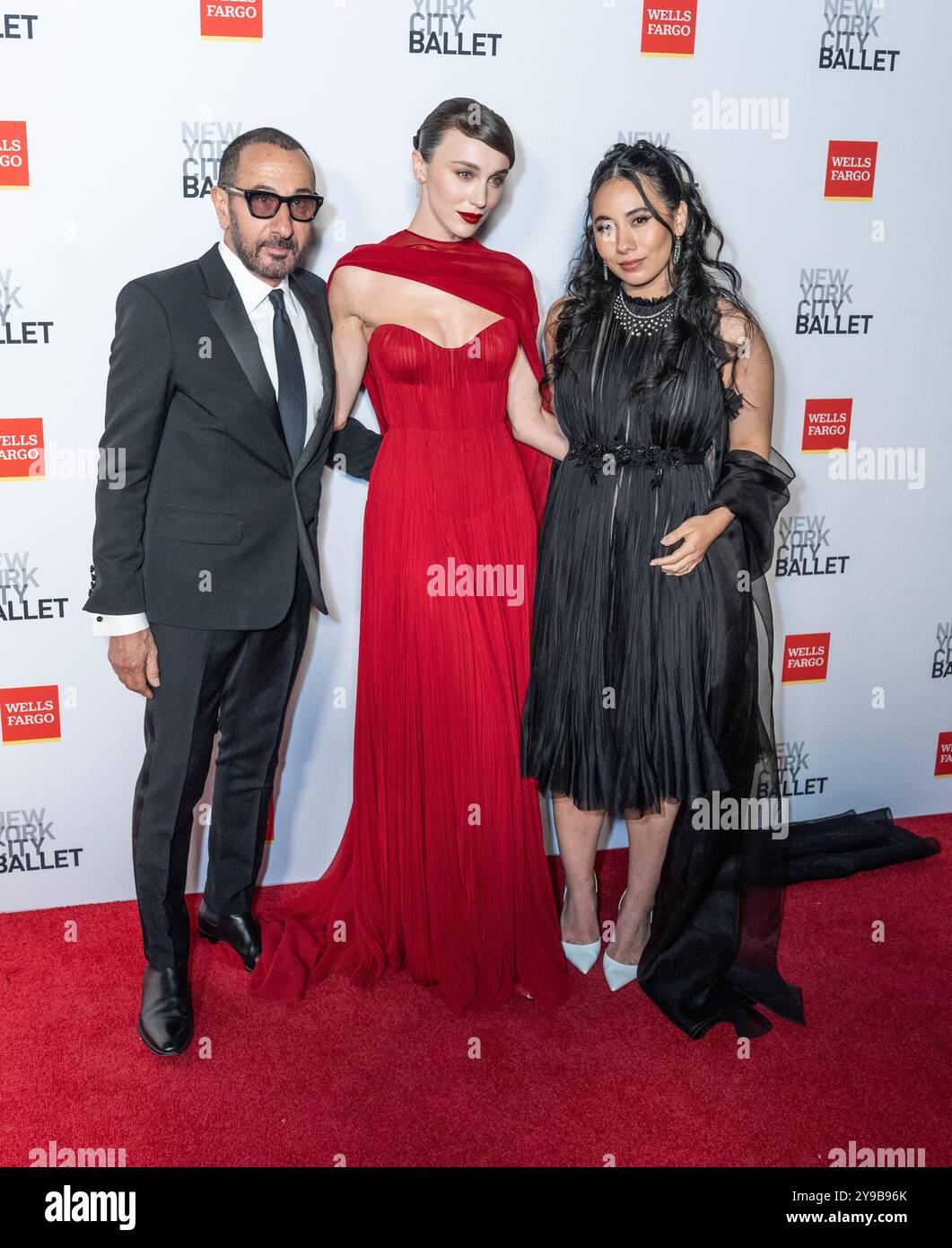 New York, NY, USA. 9th Oct, 2024. Gilles Mendel, Mary Leest wearing ...