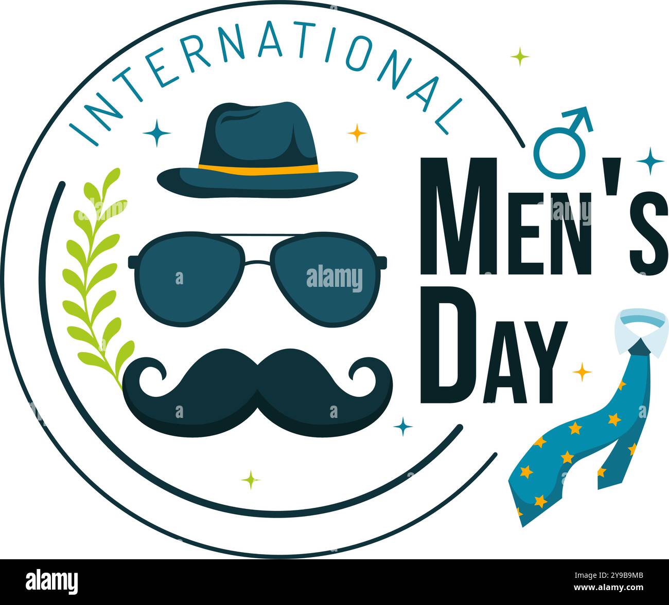International Men's Day Vector Illustration on November 19 Featuring ...