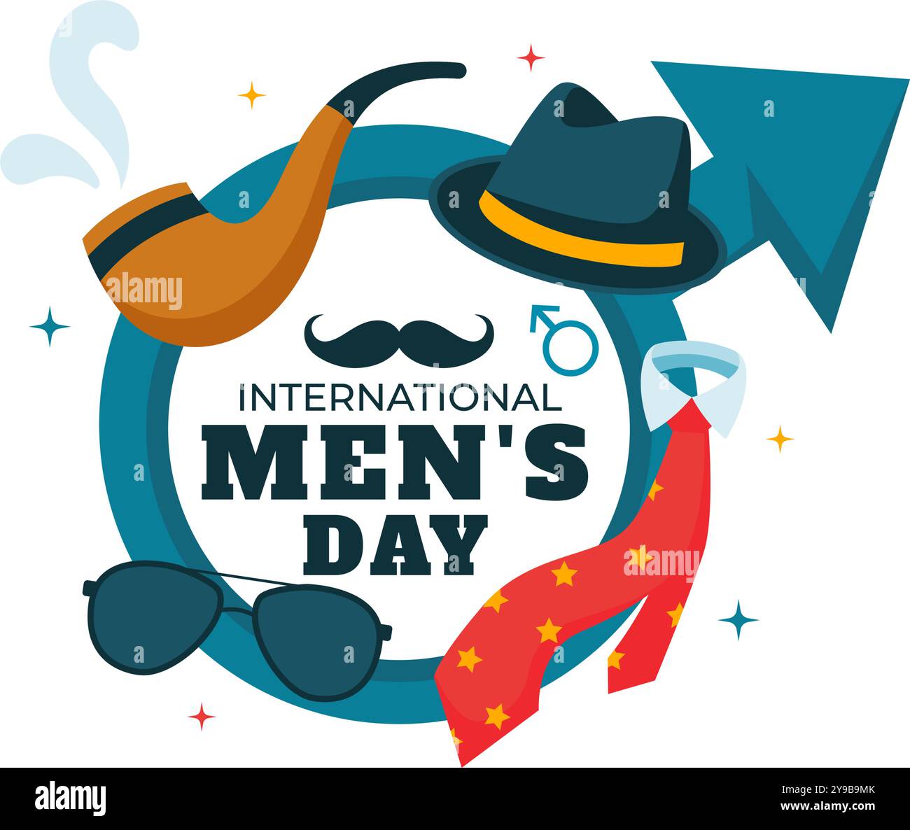 International Men's Day Vector Illustration on November 19 Featuring ...