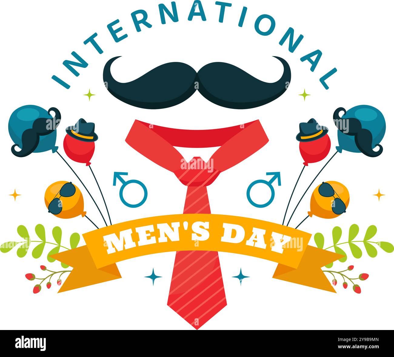 International Men's Day Vector Illustration on November 19 Featuring ...