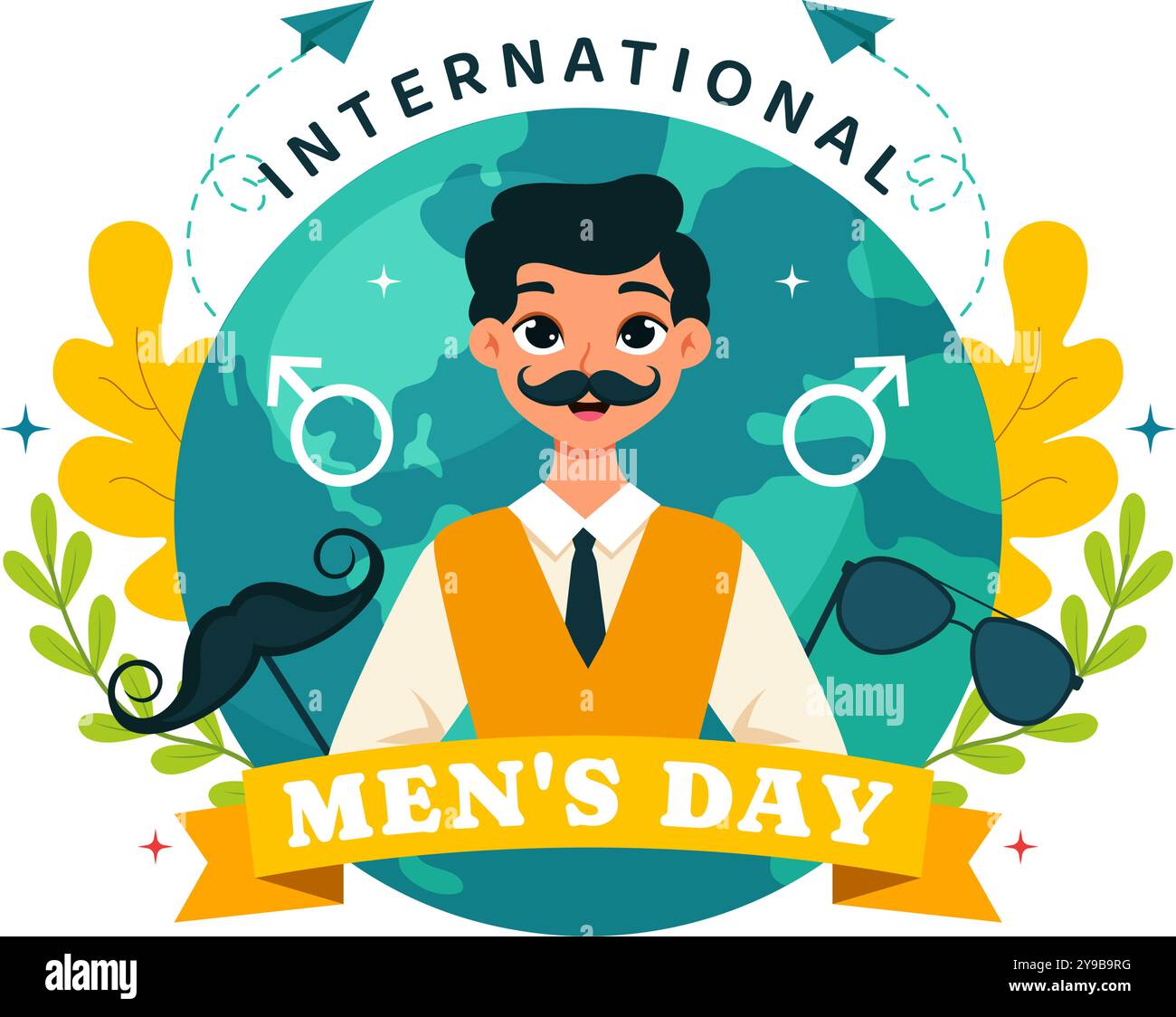 International Men's Day Vector Illustration on November 19 Featuring ...