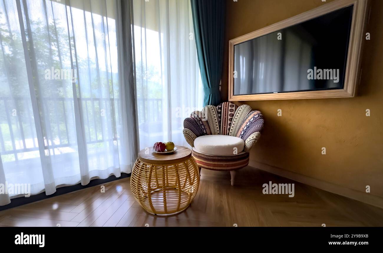 Le Champ resort - September 19, 2024: Admire the beautiful interior in ...