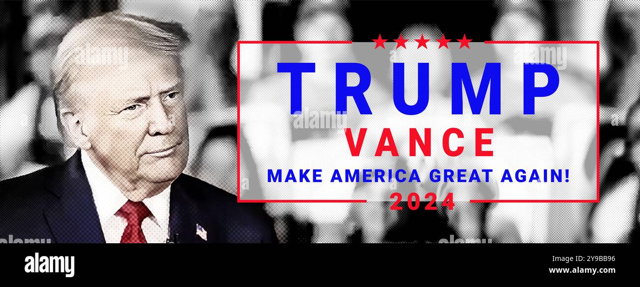 Donald trump campaign logo hi-res stock photography and images - Alamy